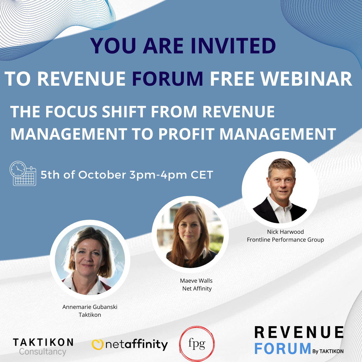 Revenue Forum webinar 5th of October 2023 - Revenue Forum